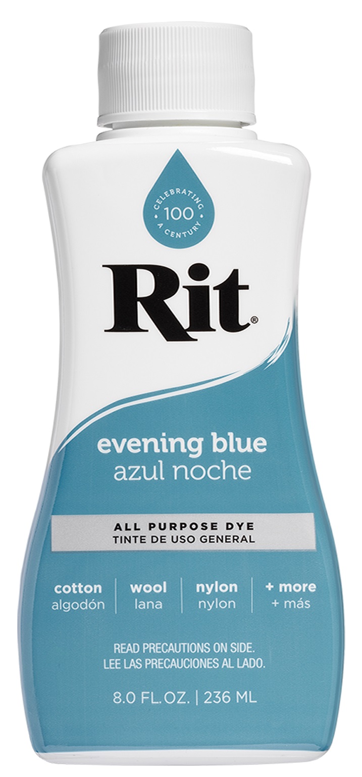 RIT LIQUID DYE – 8oz EVENING BLUE ( # 88279 ) - Lee Distributors