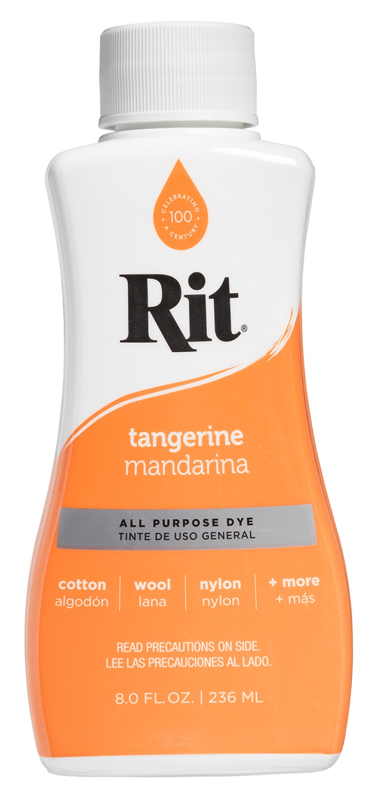 RIT LIQUID DYE – 8oz TANGERINE ( # 88400 ) - Lee Distributors
