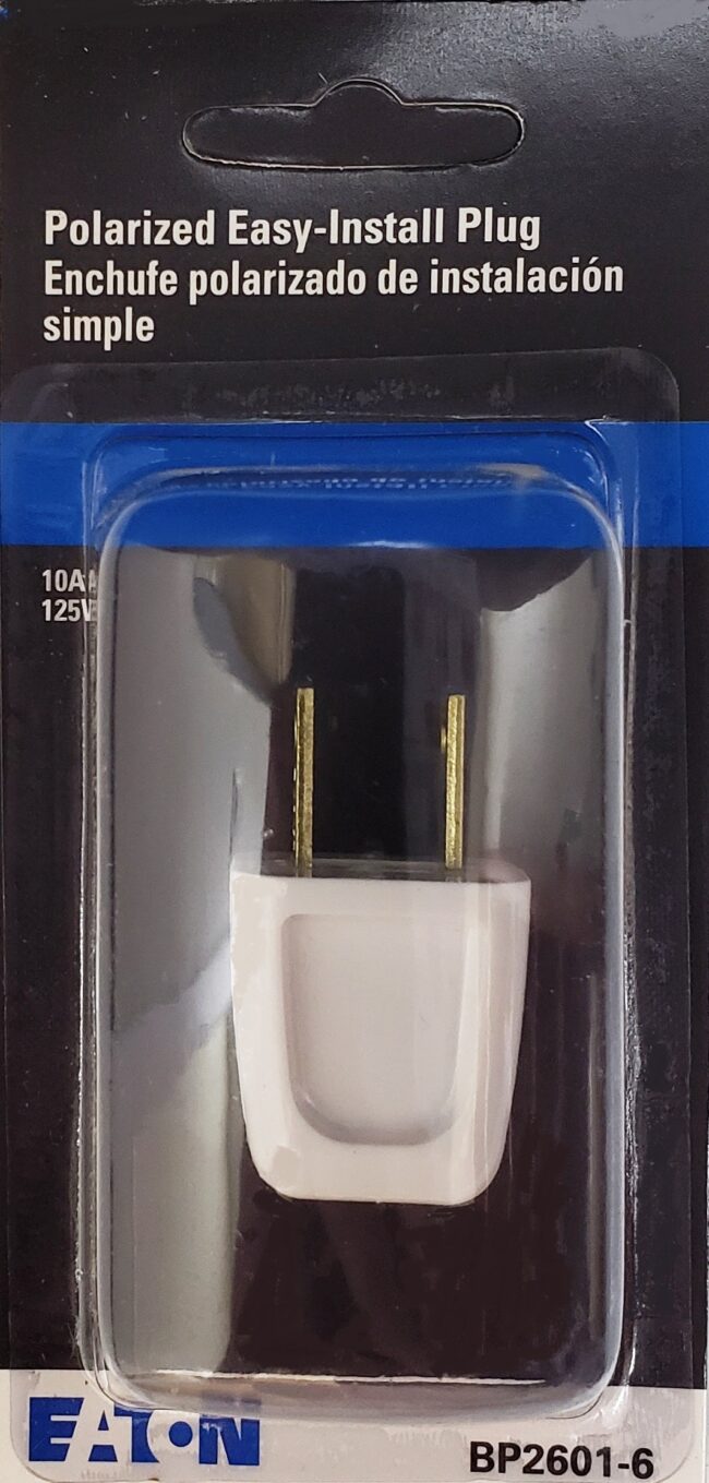 SNAP ON-STANDARD PLUG-CARDED- WHITE - Lee Distributors