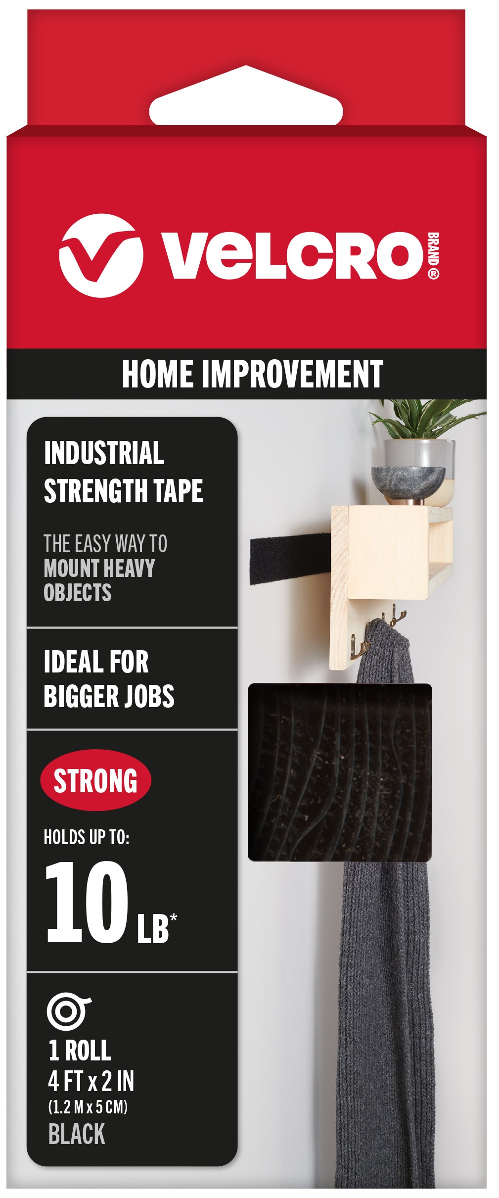 VELCRO-INDUSTRIAL 2″x4 FT ROLL BLACK PK/1 - Lee Distributors