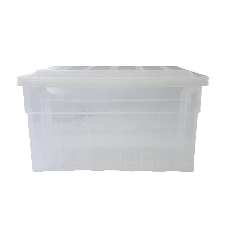 STORAGE BOX W/LATCHES 7.9 GAL CLEAR W/ CLEAR TOP - Lee Distributors
