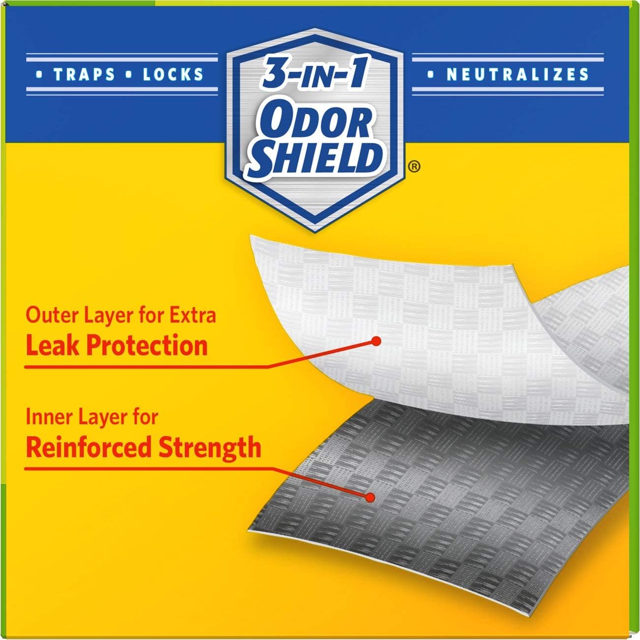 GLAD TRASH BAG -13gal FORCE FLEX 40ct -D/S CITRUS & ZEST - Lee Distributors