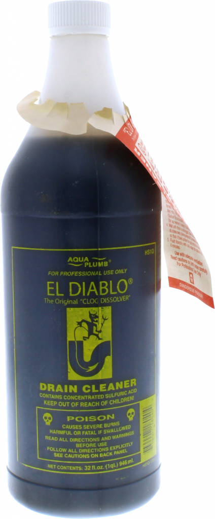 EL DIABLO-SULFURC-DRAIN CLEANR 1 QT - Lee Distributors