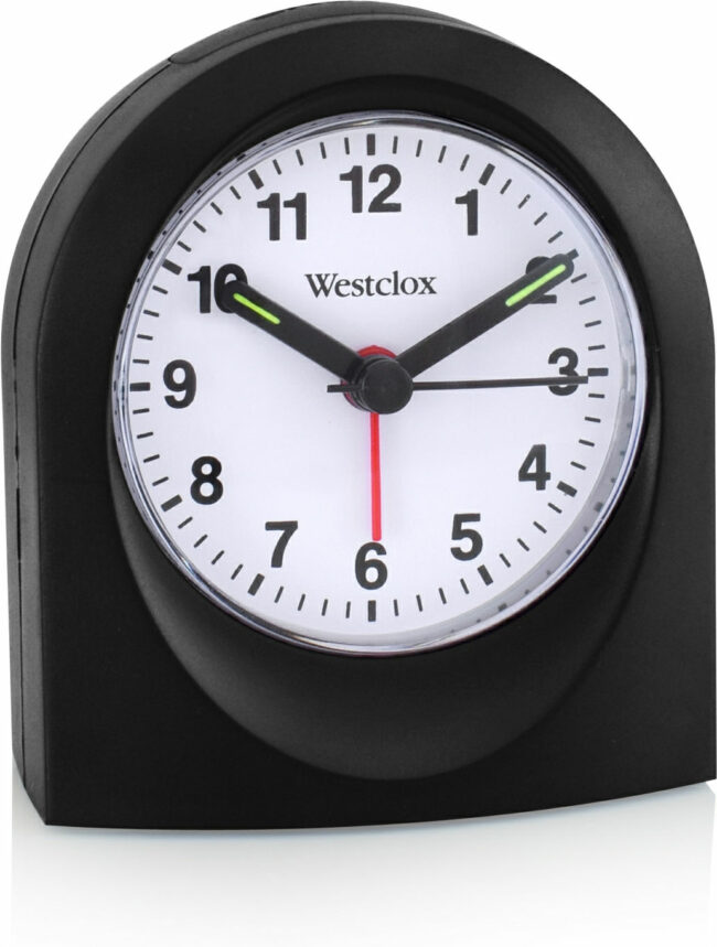 ALARM CLOCK-WITH 3″ FACE-BLACK BATTERY POWERED - Lee Distributors