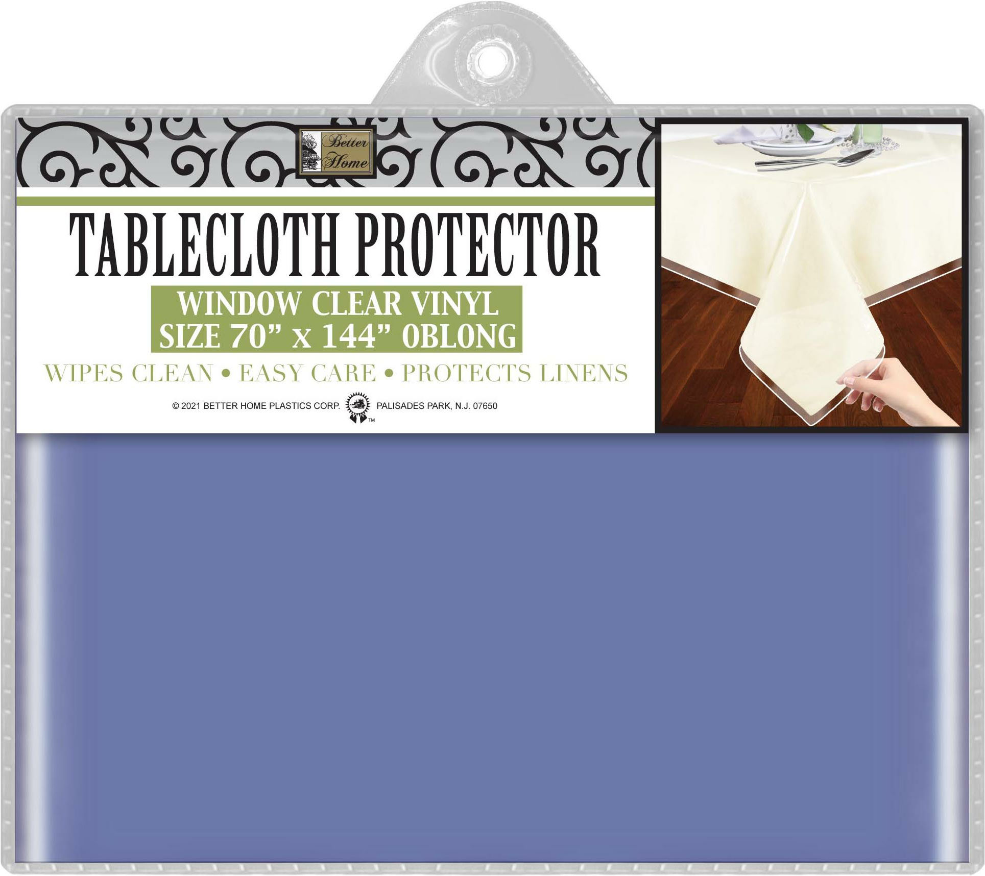 TABLECLOTH,CLEAR VINYL- 70 x 144 - Lee Distributors