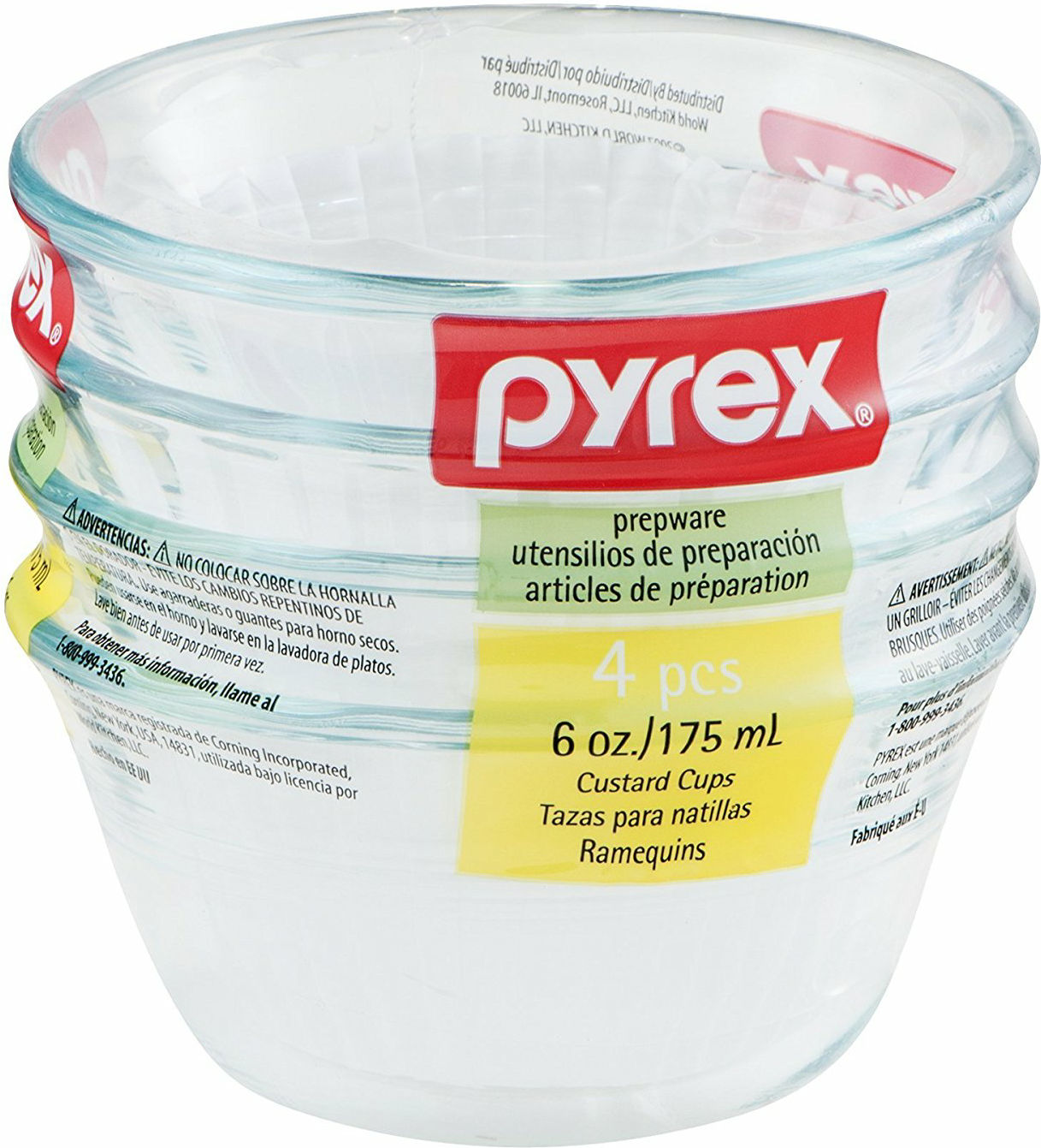 PYREX-DESSERT/CUSTARD-SET/4 6 oz - Lee Distributors