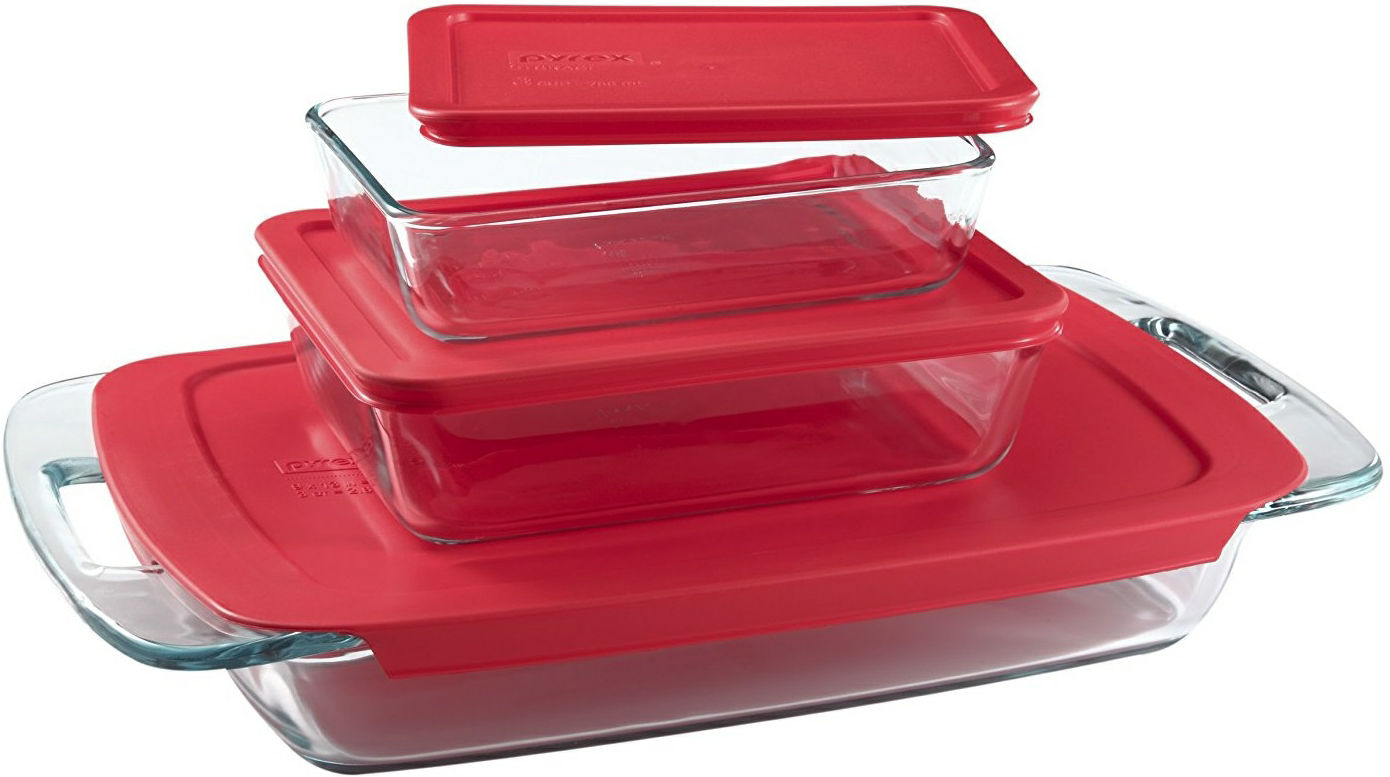 PYREX-6pc VALUE SET-3qt-6 CUP-3 CUP - Lee Distributors