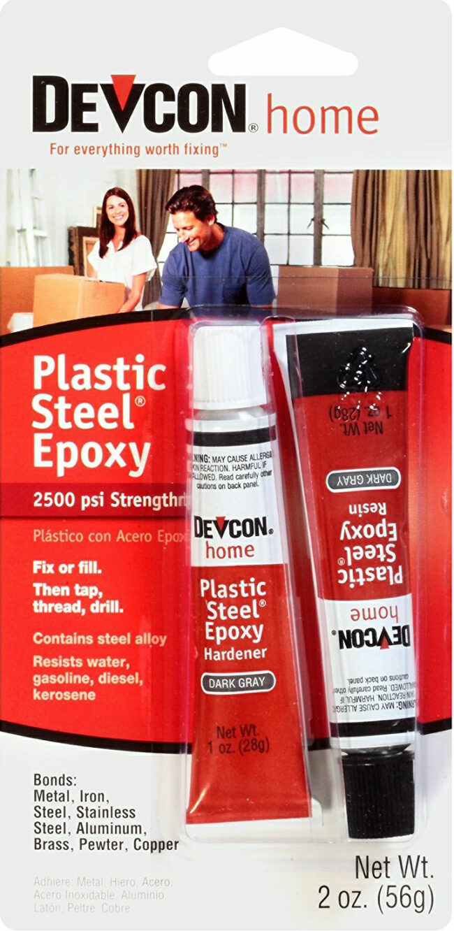 DEVCON-PLASTIC STEEL-2 oz- 2 TUBES - Lee Distributors