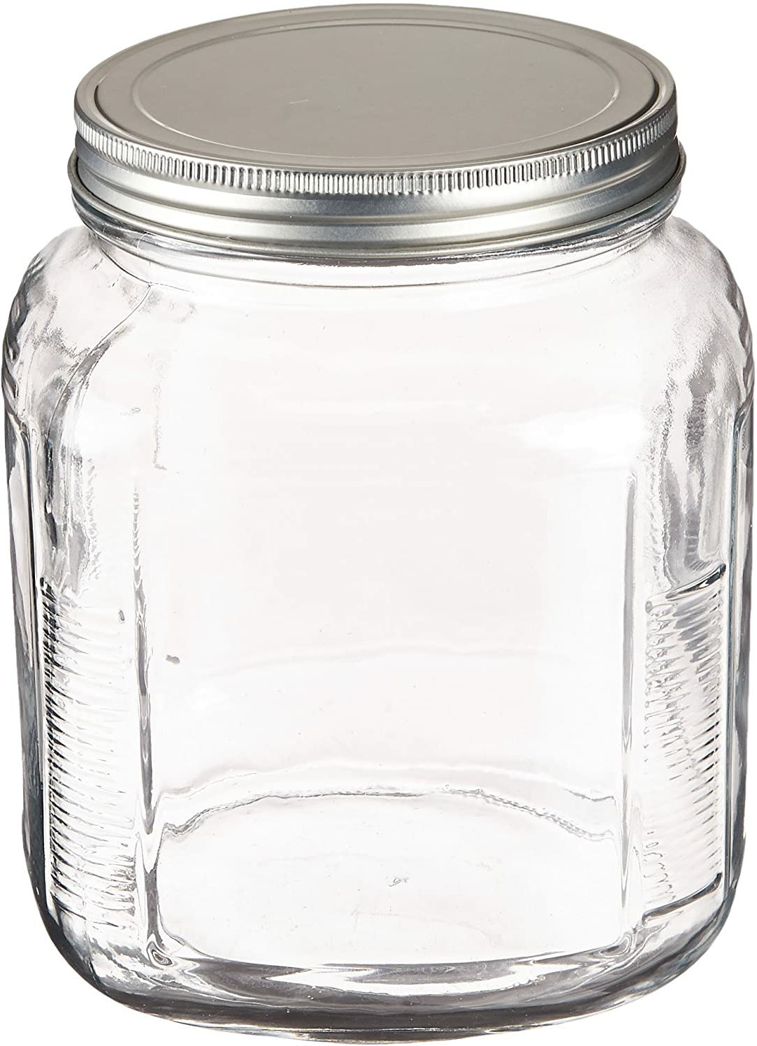 JAR-SQUARE-WITH METAL LID – 2 QUART - Lee Distributors