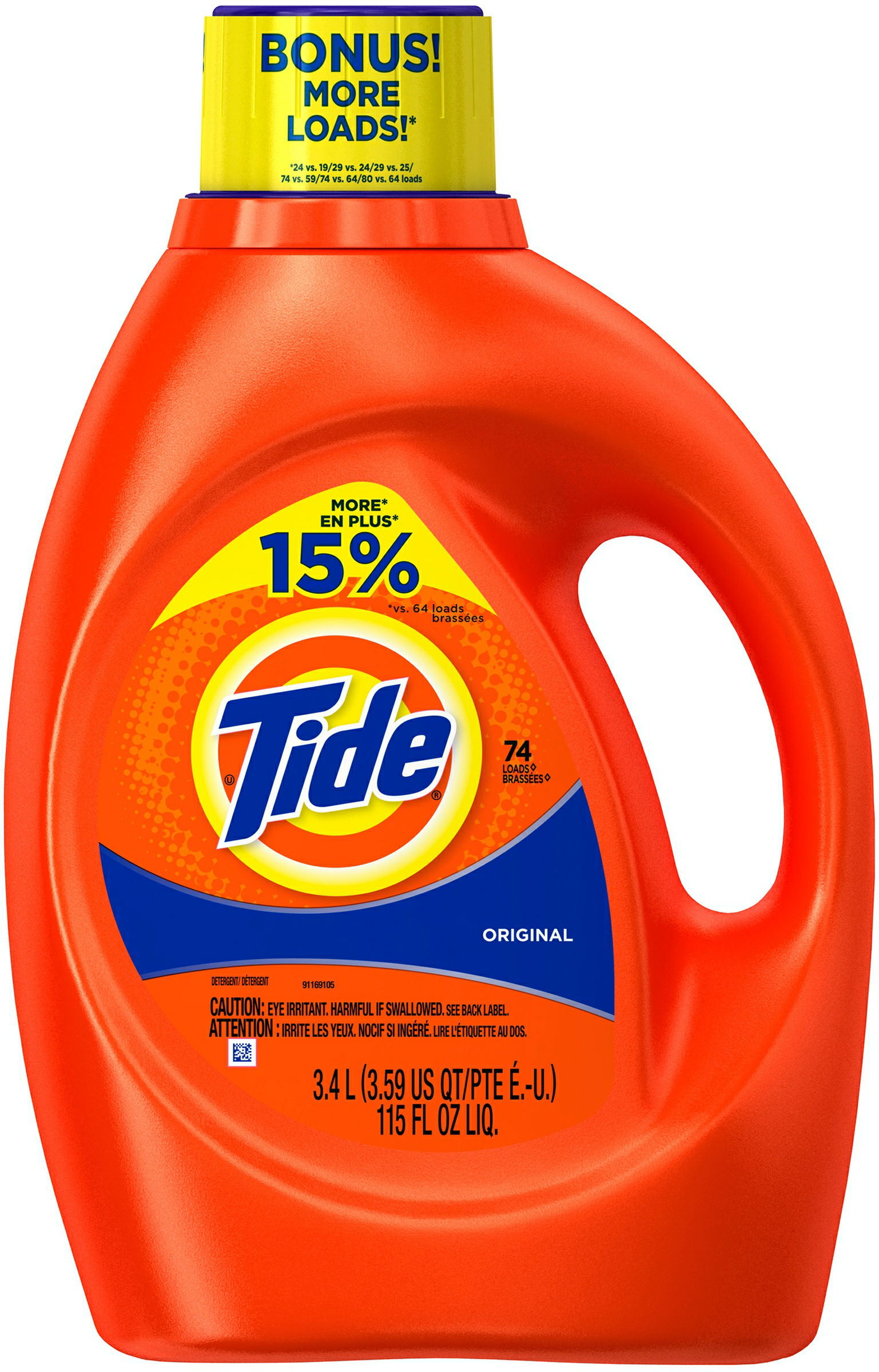 TIDE LIQ. ORIGINAL – HE 92 oz – 64 loads ( # 12110 ) - Lee Distributors