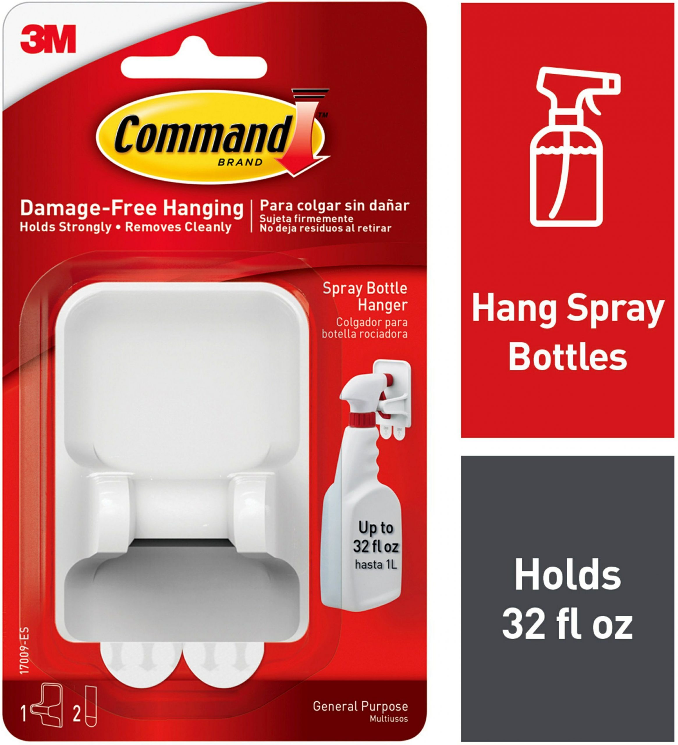 COMMAND HOOK FOR SPRAY BOTTLE- 1 PACK - Lee Distributors