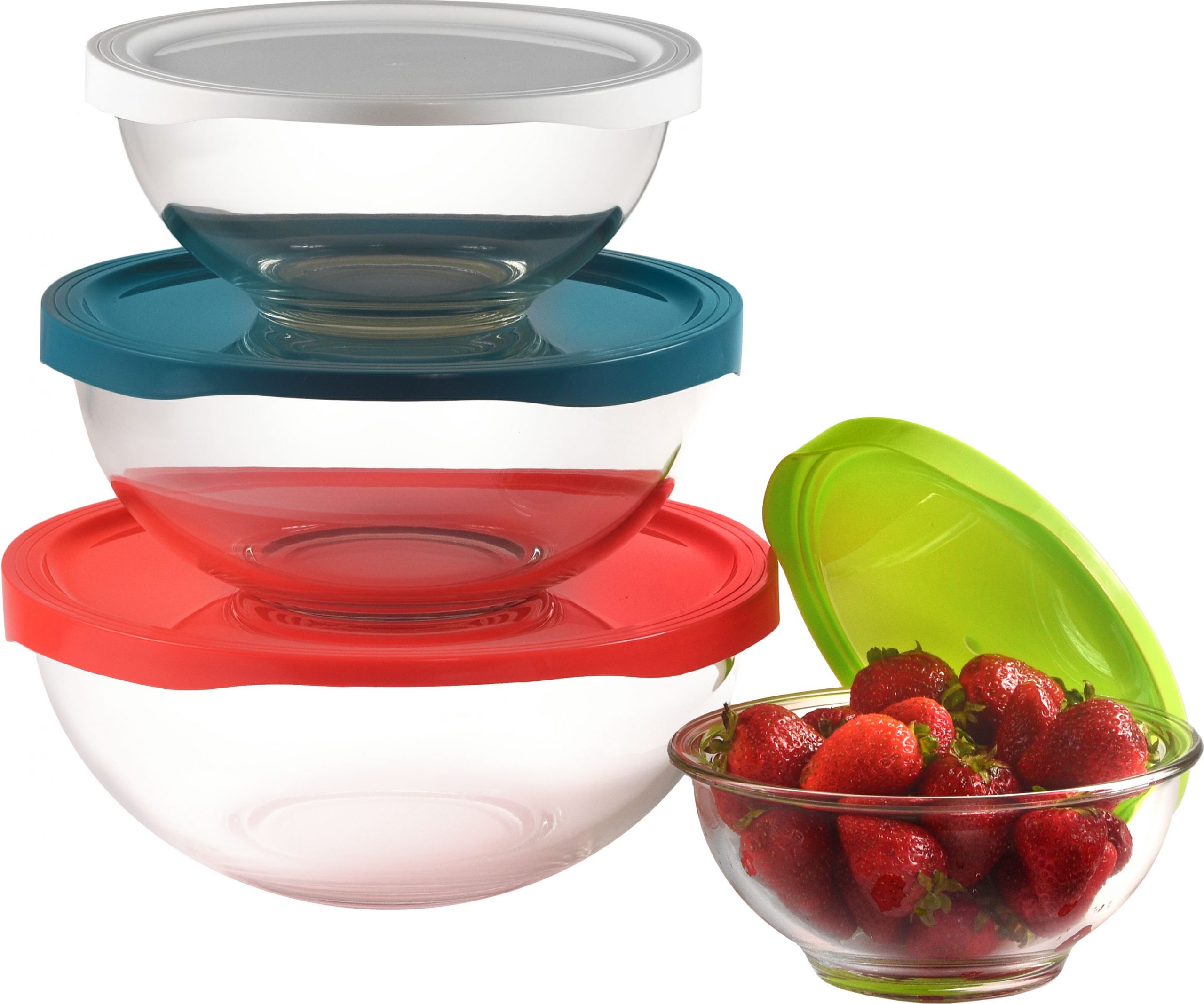 BOVADO 8pc LG. ROUND BOWL SET w- PP LIDS- 1- 1.5 – 2.5 & 4qt - Lee ...