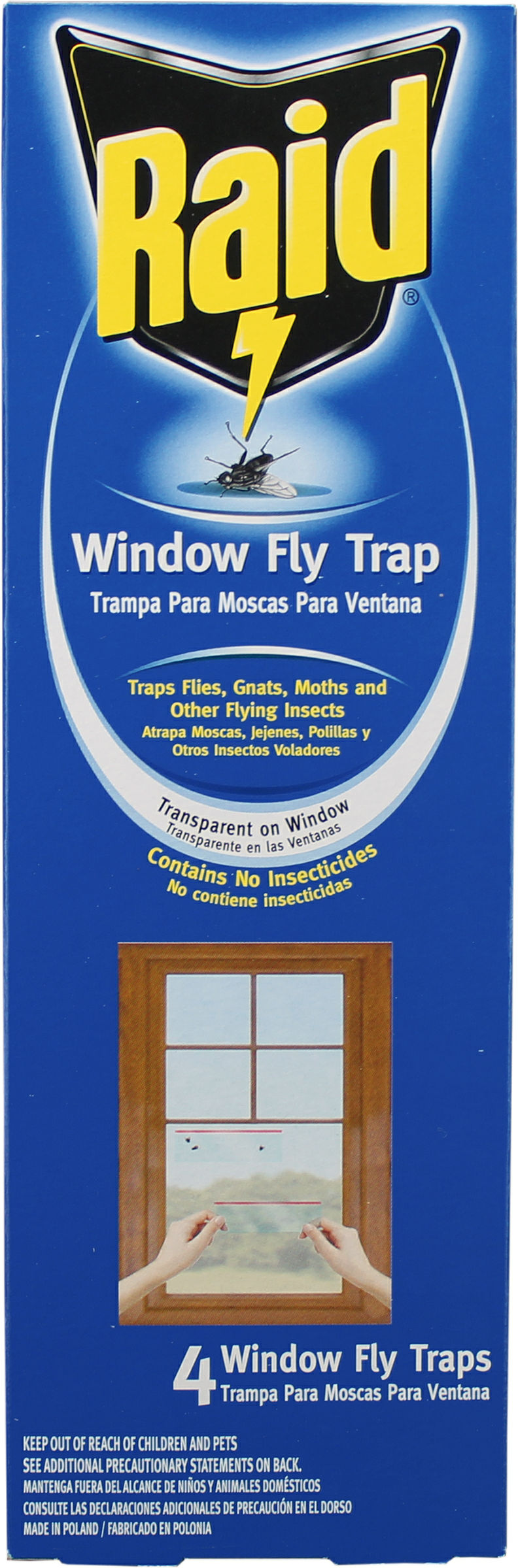 RAID-FLY TRAP-WINDOW STICK-4pk - Lee Distributors