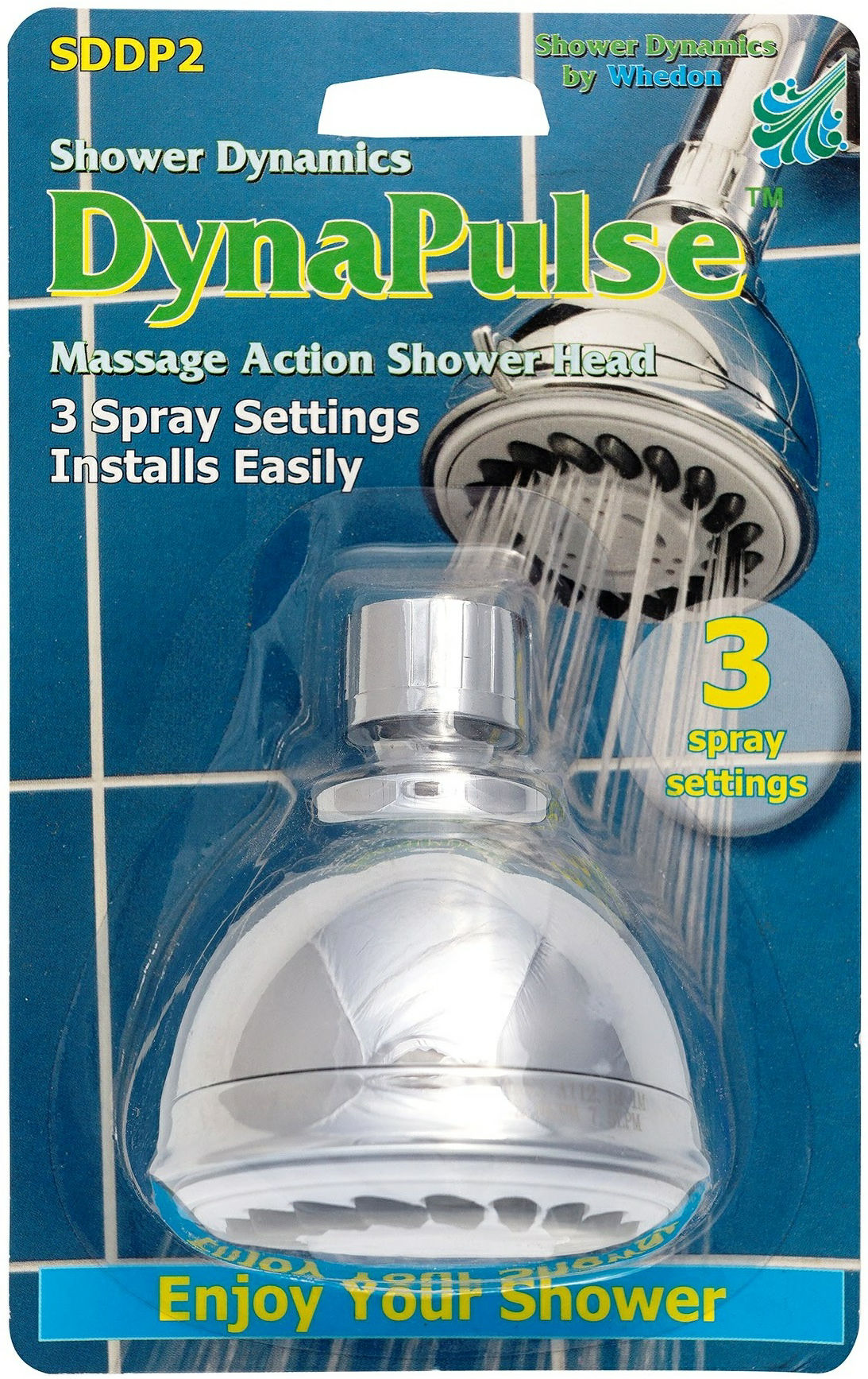 SHOWER HEAD-MASSG-ECON+3 WAY- CHROME - Lee Distributors