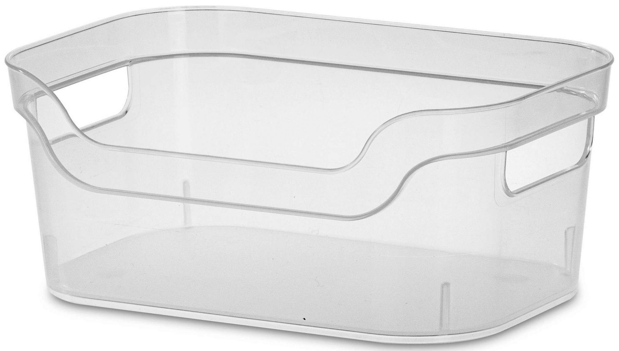 STORAGE-CLEAR OPEN TOP BIN – SMALL 2pk- 9.5 x 6.5 x 4 - Lee Distributors