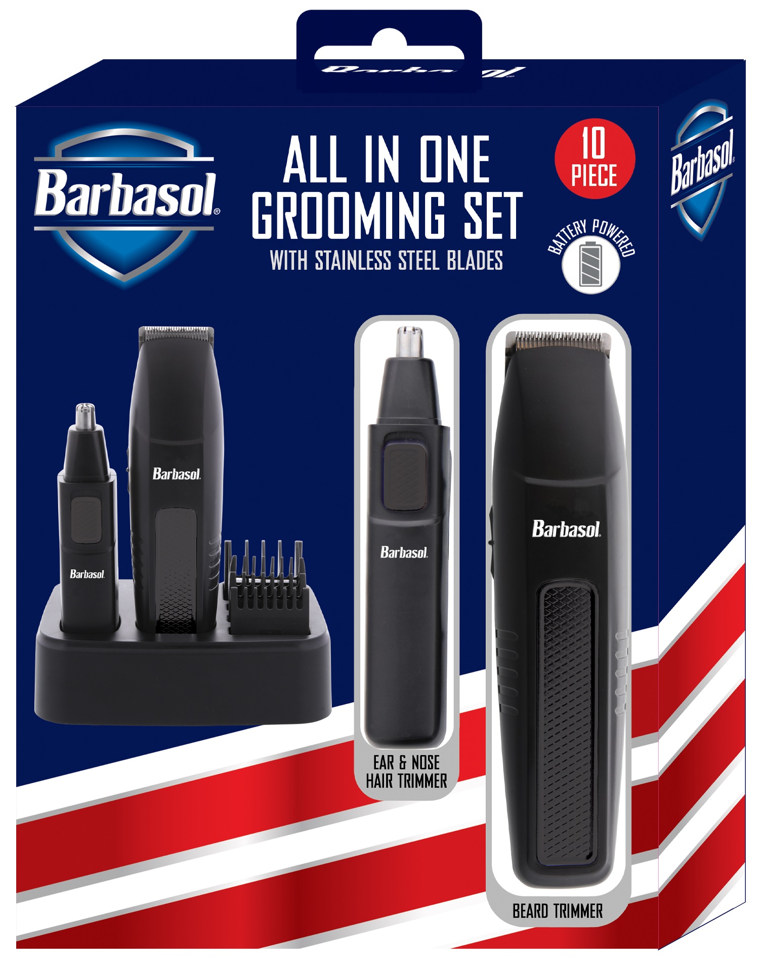 BARBASOL 10pc GROOMING KIT ALL IN ONE - Lee Distributors