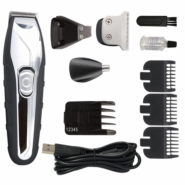 BARBASOL 8pc GROOMING KIT ALL IN ONE – RECHARGEABLE - Lee Distributors