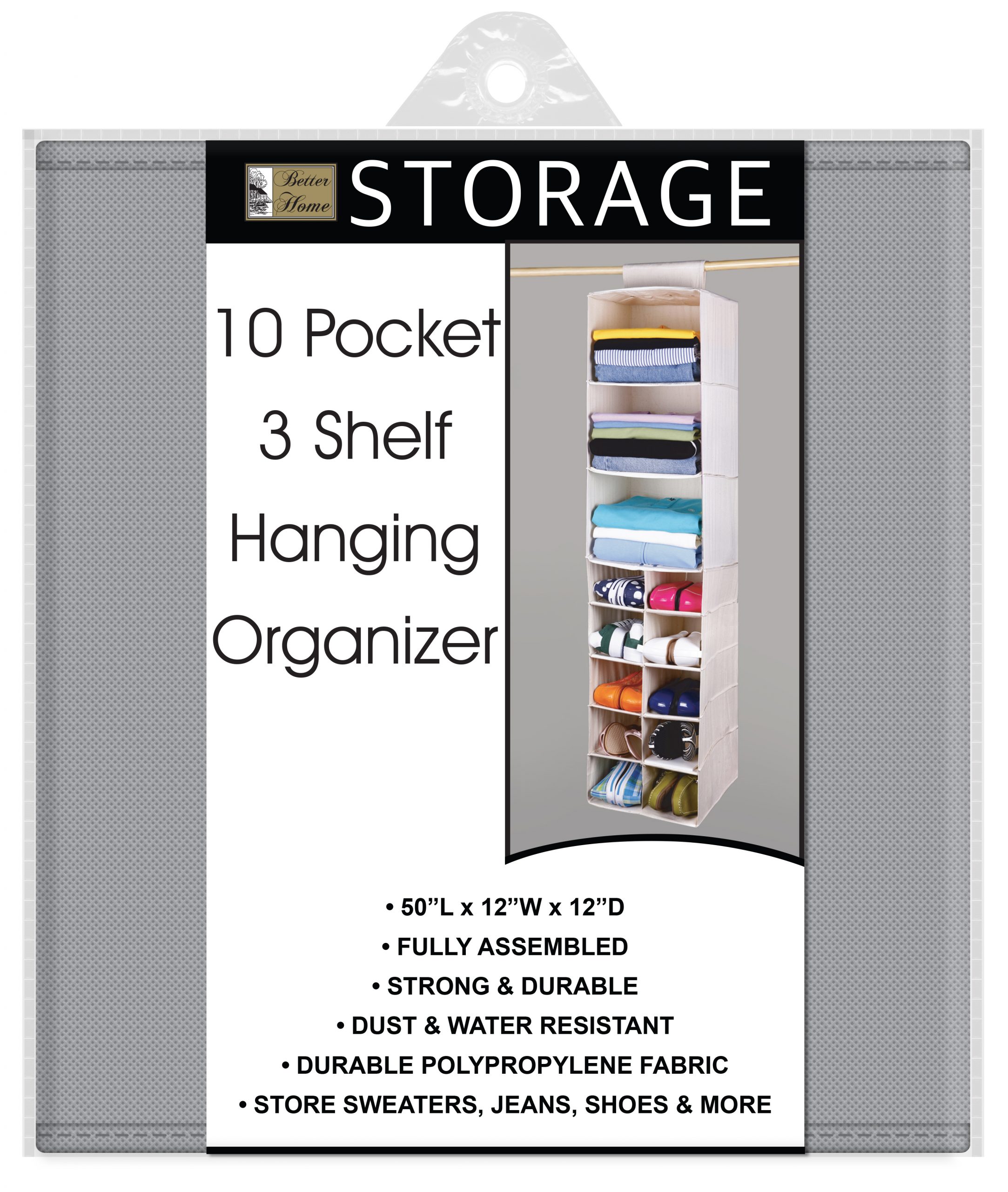 10 POCKET 3 SHELF ORGANIZER- - Lee Distributors