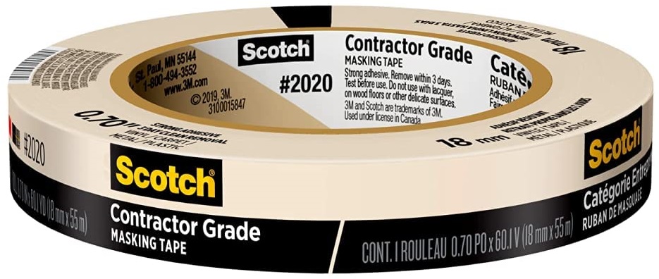 MASKING TAPE CONTRACTOR GRADE- 3/4″ x 60 YDS - Lee Distributors