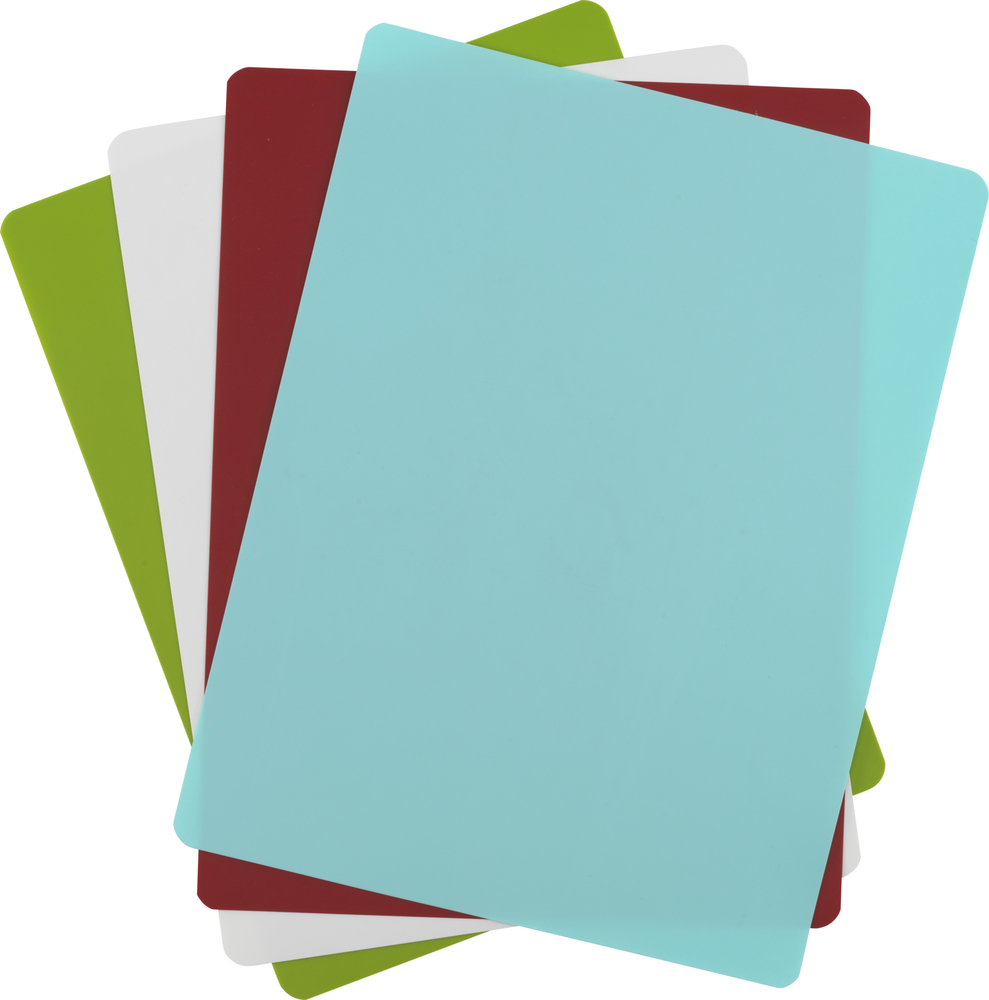CUTTING BOARD-FLEXIBLE-4pk ASSTD. COLORS - Lee Distributors