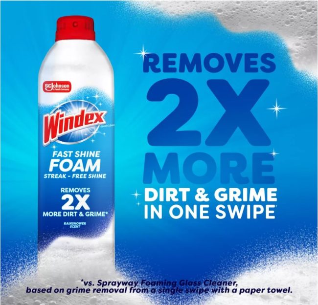 WINDEX FOAMING AEROSOL 19oz – GLASS CLEANER - Lee Distributors