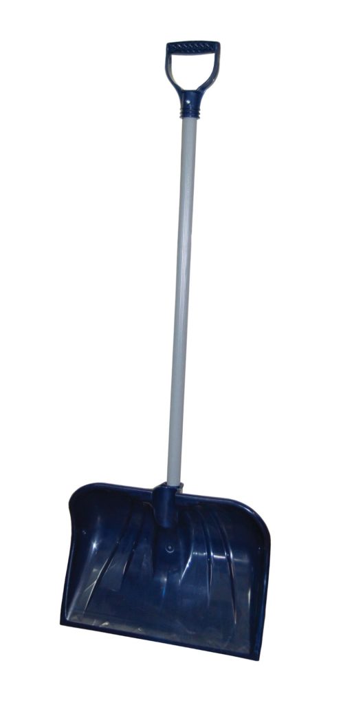 Shovel/Pusher 18″ Coated Steel Handle D-Grip Metal Strip - Lee Distributors