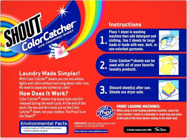 SHOUT COLOR CATCHER * 24ct - Lee Distributors